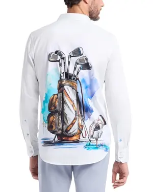 Robert Graham Genesis Golf Graphic Shirt