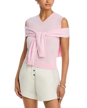 Alexander Wang Layered Look Cardigan And Tank Top