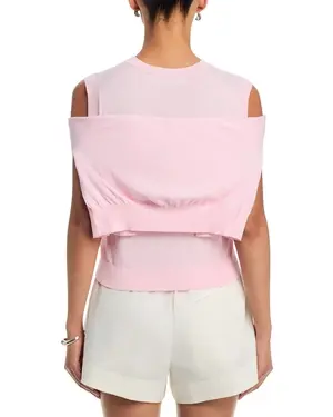 Alexander Wang Layered Look Cardigan And Tank Top