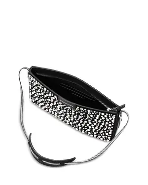 Alexander Wang Siren Embellished Leather Pouchette