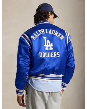 Polo Ralph Lauren Los Angeles Dodgers Varsity Jacket - Blue