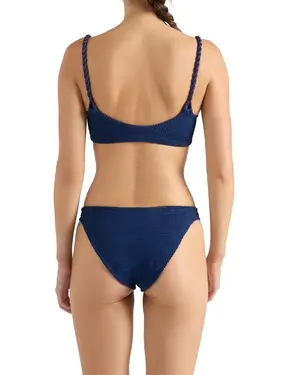 Hunza G Underband Bikini Top & Bikini Bottom - Navy