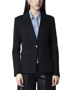 Blue Revival Single Breasted Outerwear For Women