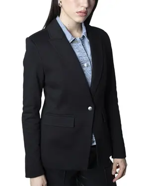 BLUE REVIVAL Helen Blazer - Black