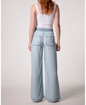BLUE REVIVAL Scarlett Drawstring Utility Wide Leg Jeans