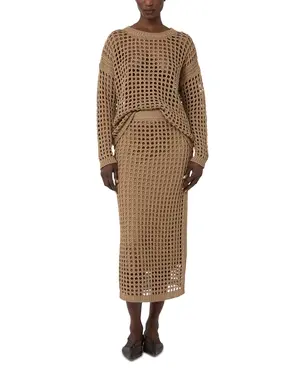 Max Mara Mxpgeo Skirt - Desert