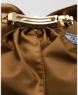 Prada Re-nylon Hair Clip - Brown