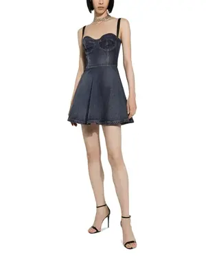 Dolce & Gabbana Denim Corset Mini Dress