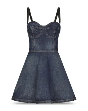 Dolce & Gabbana Denim Corset Mini Dress