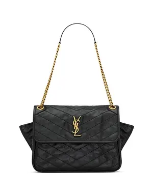 Saint Laurent Niki Tripouch Bag - Black