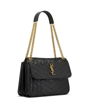 Saint Laurent Niki Tripouch Bag - Black