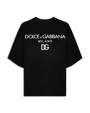 Dolce & Gabbana Flocked Logo Jersey T-shirt