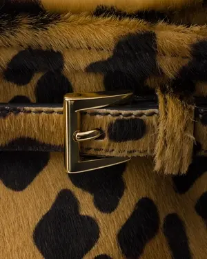 Prada Large Printed Leather Handbag - Neutral