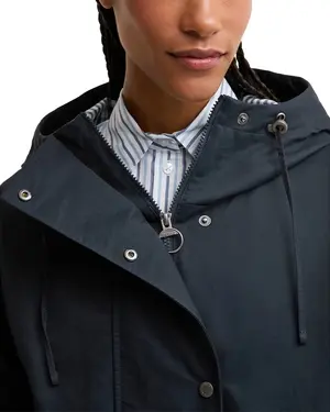 Barbour Kingswood Hooded Jacket - Dark Navy/navy Gingham