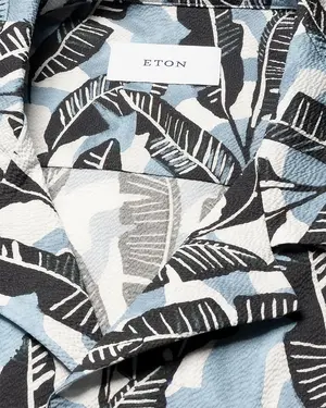 Eton Palm Tree Resort Shirt