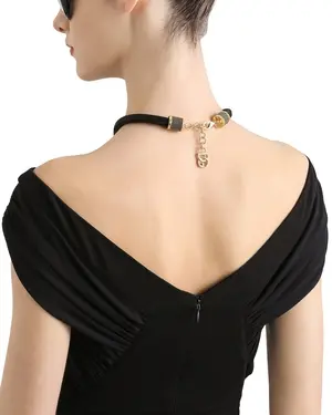 Dolce & Gabbana Crepe Organza Midi Dress