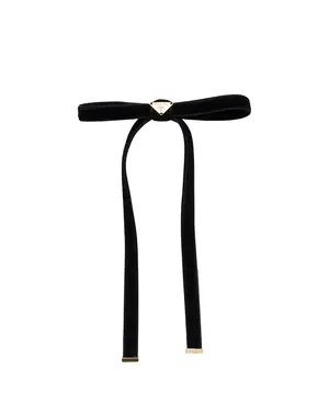 Prada Velvet Hair Clip - Black