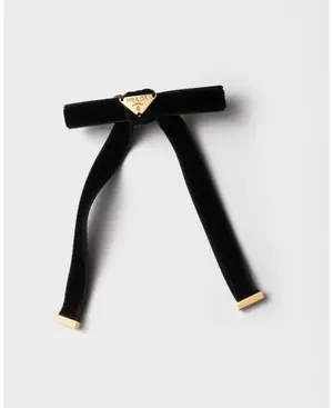 Prada Velvet Hair Clips Set Of 2