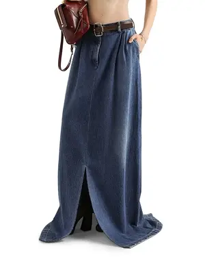 Dolce & Gabbana Long Denim Skirt - Medium Blue