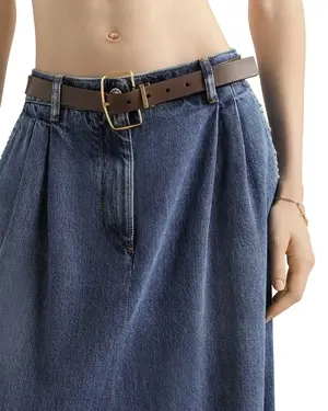 Dolce & Gabbana Long Denim Skirt - Medium Blue