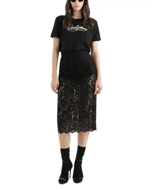 Dolce & Gabbana Embroidered Logo Jersey T-shirt - Black