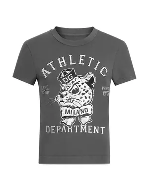 Dolce & Gabbana Printed Jersey T-shirt - Grey