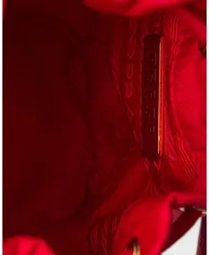 Prada Mini Icon Re-nylon Keychain Charm - Red