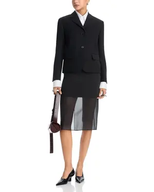 JIL SANDER Slim Cropped Blazer