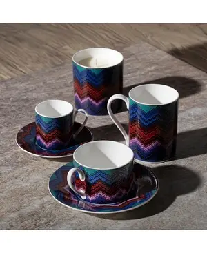 Missoni Starlight Tea Cup & Saucer, Set Of 6