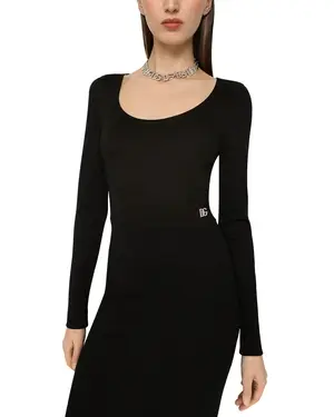 Dolce & Gabbana Milano Rib Midi Dress