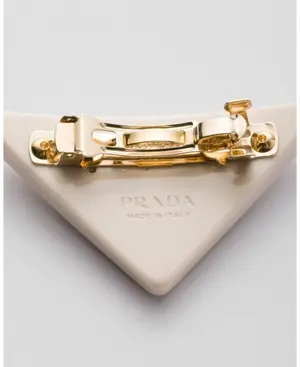 Prada Plexiglass Hair Clip - Neutral