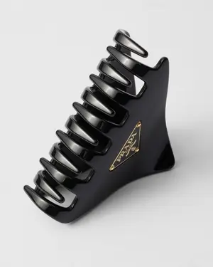 Prada Plexiglas Claw Clip - Black
