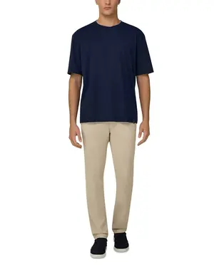 Boggi Milano Relaxed Fit Pima Cotton Crewneck T-shirt - Navy Blue