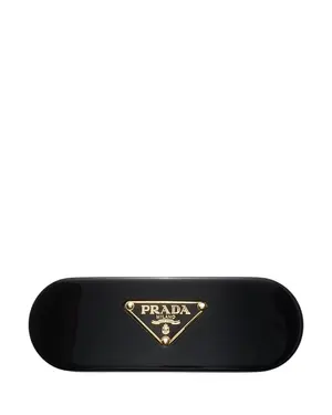 Prada Plexiglas Hair Clip - Black