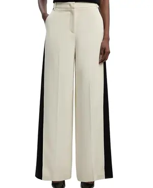 Karen Millen Contrast Wide Leg Trouser