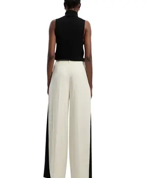 Karen Millen Contrast Wide Leg Trouser