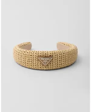 Prada Crochet Headband - Neutral