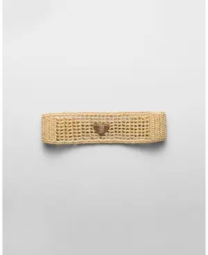 Prada Crochet Hairband - Neutral