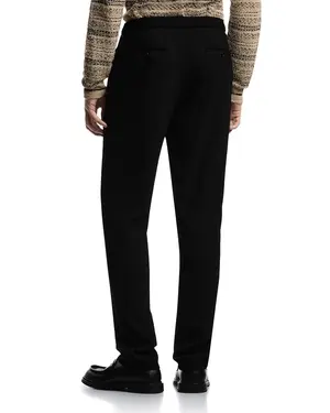 Emporio Armani Regular Fit Gabardine Trousers - Black
