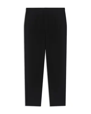 Emporio Armani Regular Fit Gabardine Trousers - Black