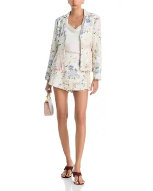 Aqua Floral Skort