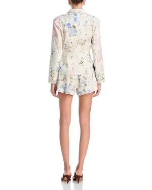 Aqua Floral Skort
