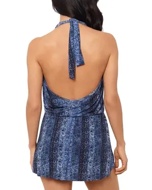 Magicsuit Via Roma Ellie One Piece Swim Dress - Blue Multi