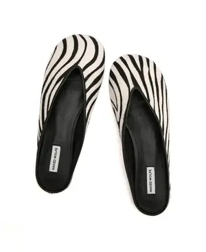 NAKED WOLFE Pippa Studded Ballet Flats