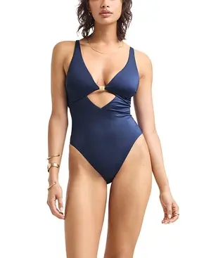 VITAMIN A Terra Cut Out One Piece - Midnight