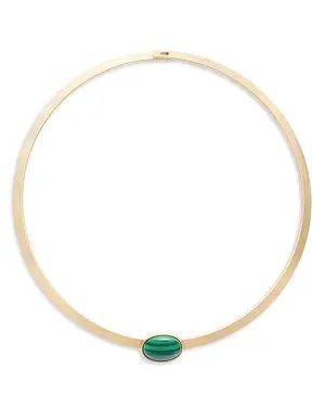JENNIFER BEHR Elaine Collar Necklace - Malachite