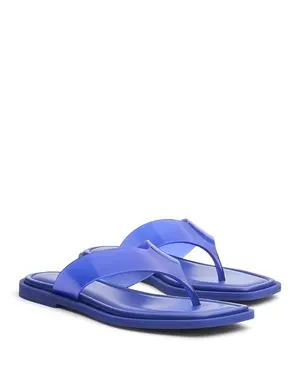Rag & Bone Gracie Jelly Thong Sandals - Deep Blue