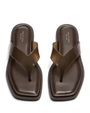 Rag & Bone Gracie Jelly Thong Sandals - Java