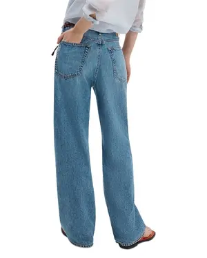 Rag & Bone Featherweight Logan High Rise Wide Leg Jeans