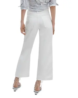 Rag & Bone Featherweight Andi High-rise Wide-leg Jeans - White